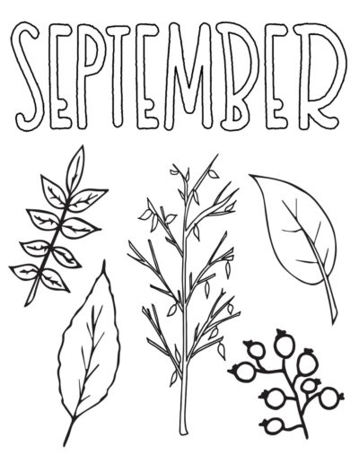 Kleurplaten September | Afbeeldingen om in te kleuren