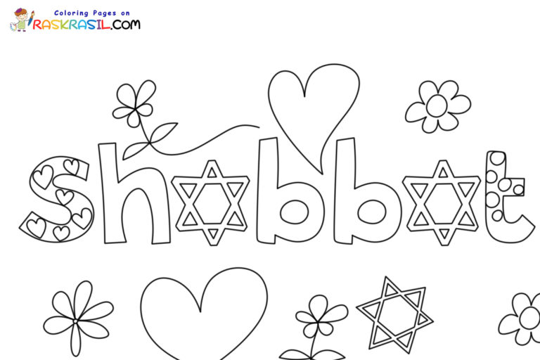 Shabbat Coloring Pages
