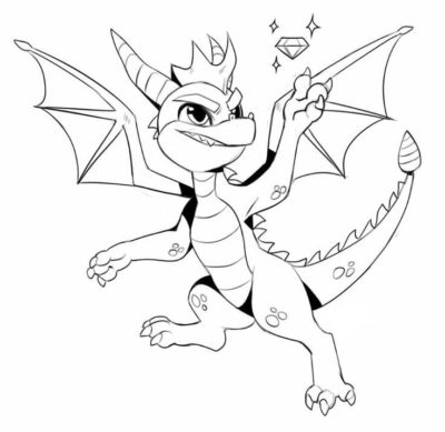Spyro Coloring Pages