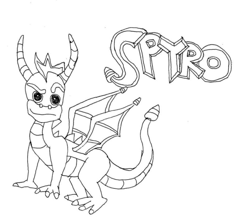 Spyro Coloring Pages