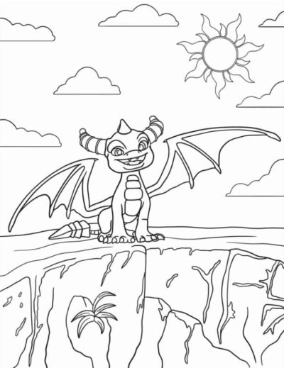 Spyro Coloring Pages