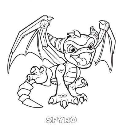 Spyro Coloring Pages