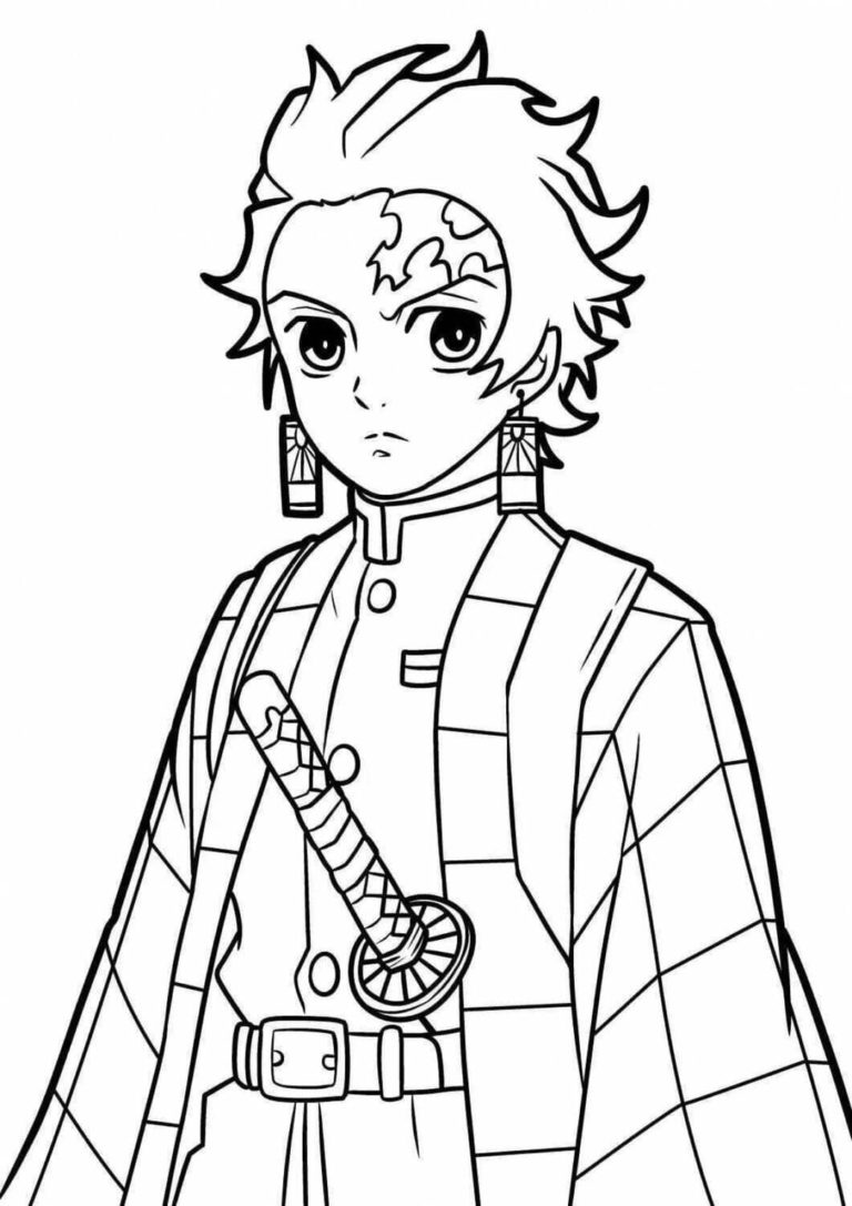 Tanjiro Coloring Pages