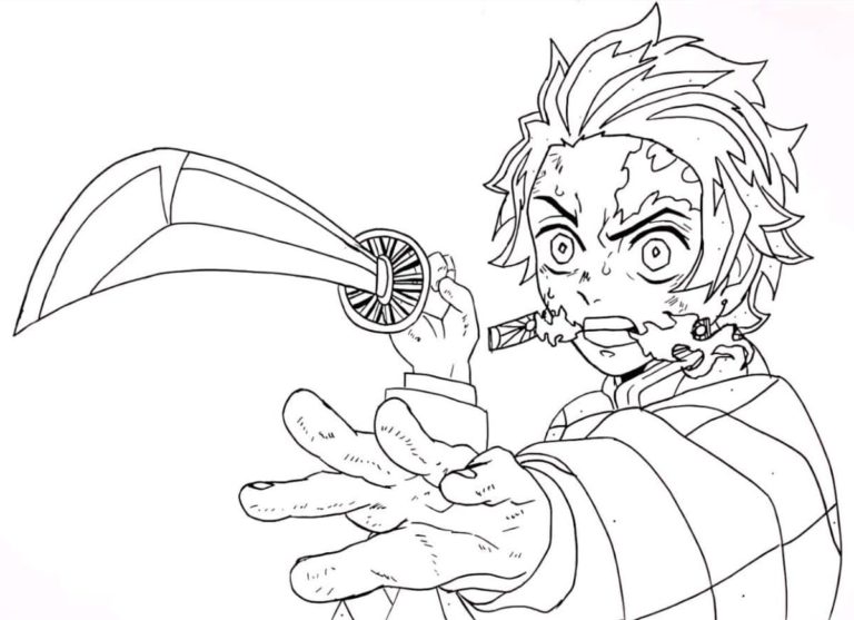 Tanjiro Coloring Pages