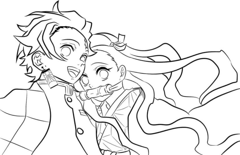 Coloriage Tanjiro à Imprimer