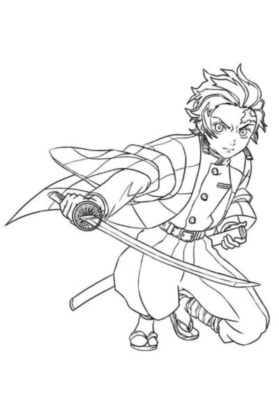 Tanjiro Coloring Pages