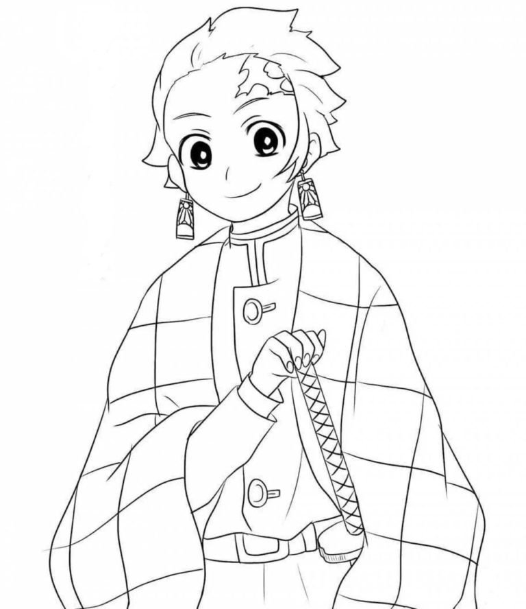 Tanjiro Coloring Pages