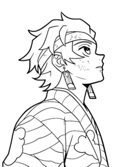 Tanjiro Coloring Pages