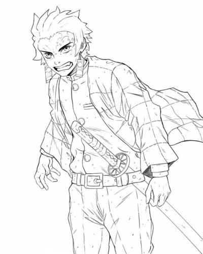 Tanjiro Coloring Pages
