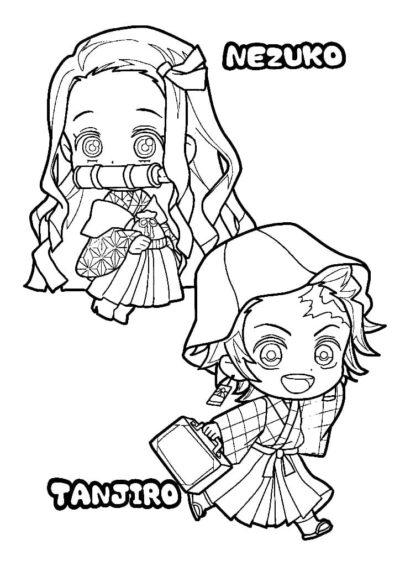 Coloriage Tanjiro à Imprimer