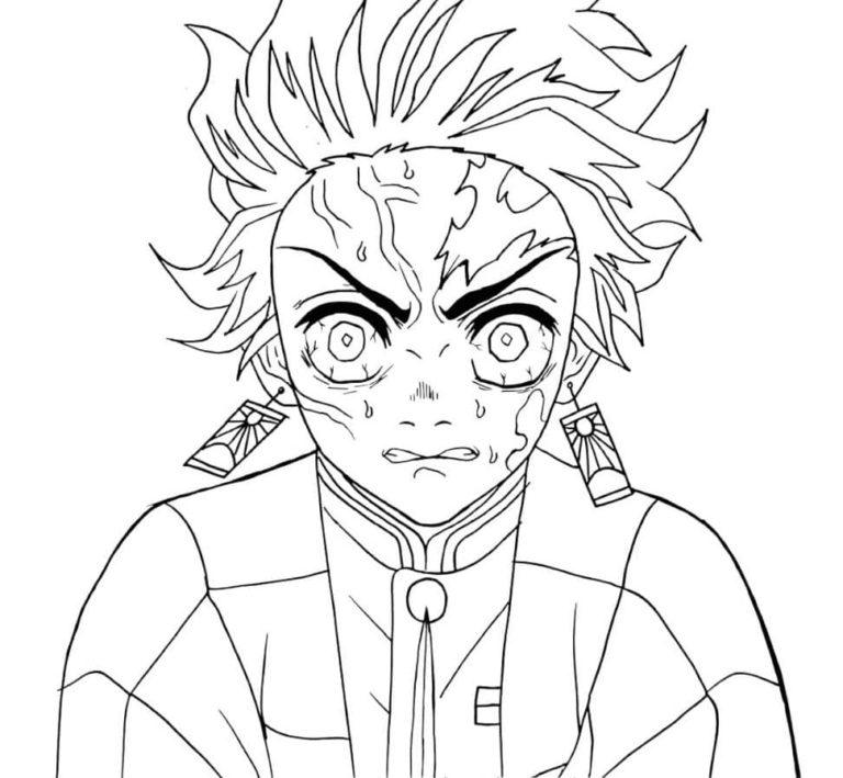 Tanjiro Coloring Pages