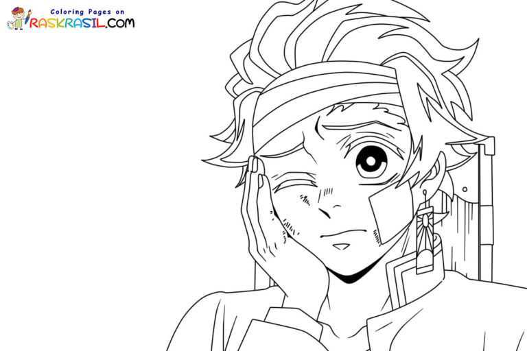 Tanjiro Coloring Pages