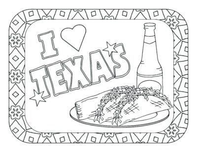 Texas Coloring Pages