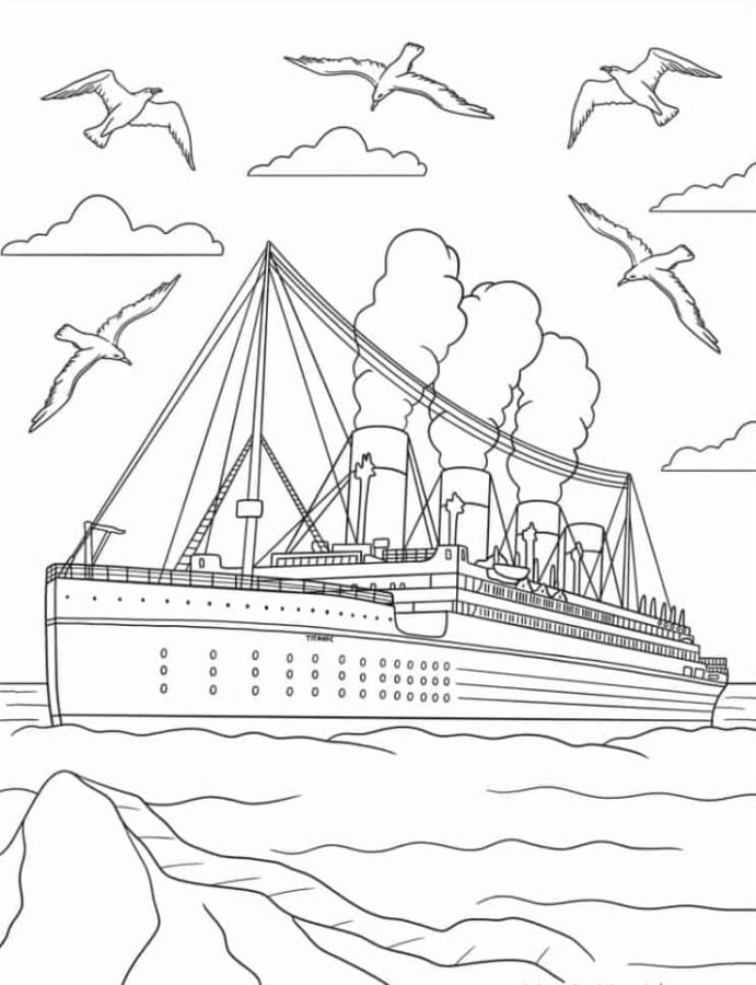 Titanic Coloring Pages