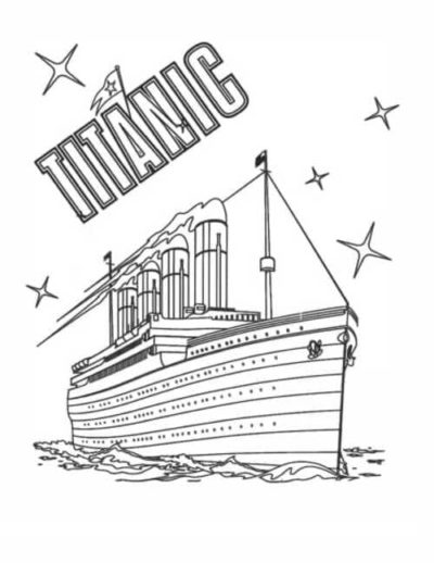 Disegni di Titanic da Colorare