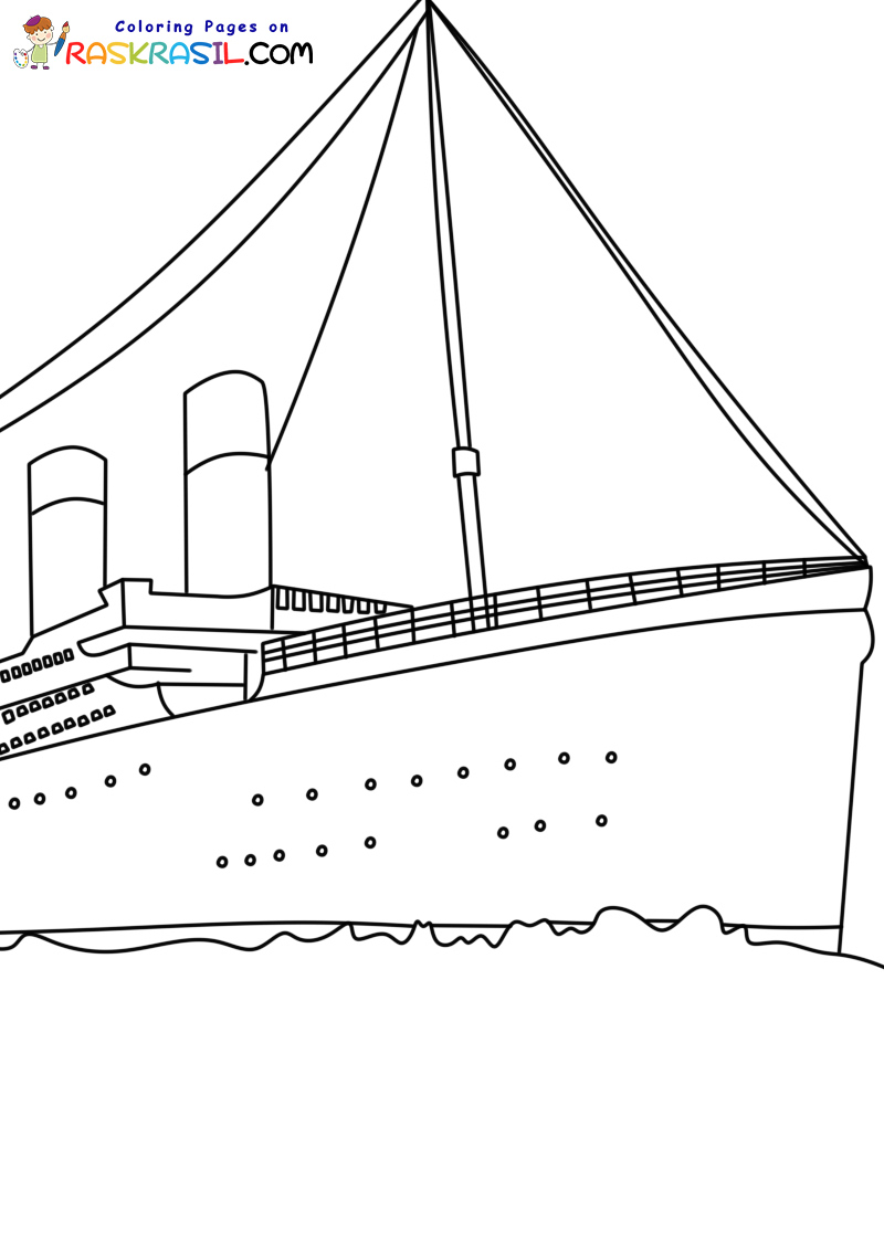 Titanic Coloring Pages
