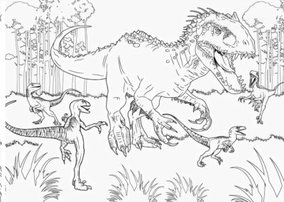 Dibujos de Velociraptor para Colorear