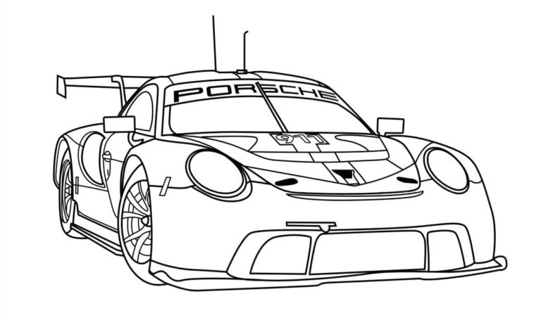 Disegni di Porsche da Colorare