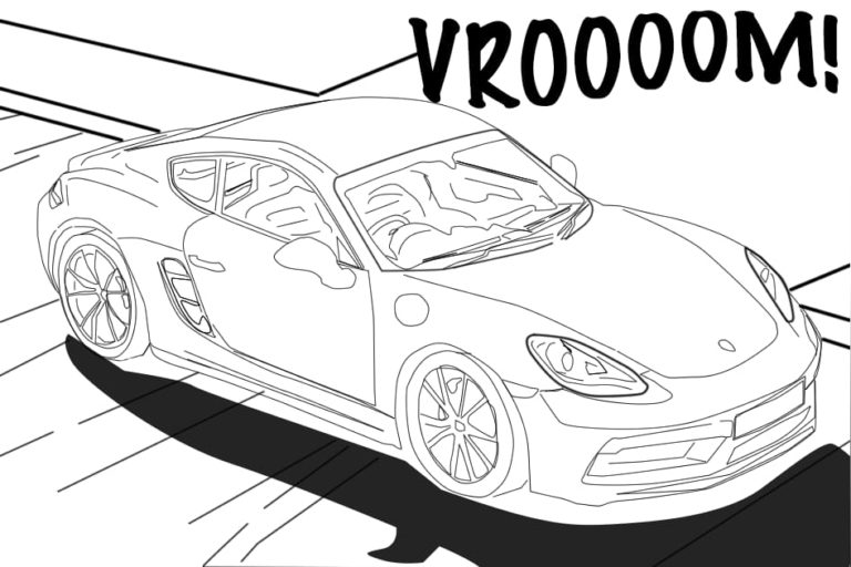 Disegni di Porsche da Colorare