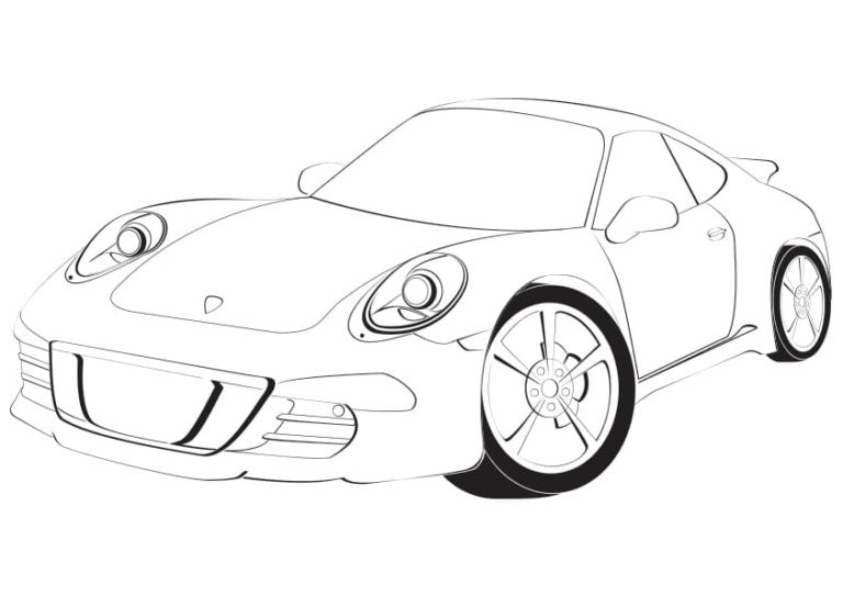 Disegni di Porsche da Colorare