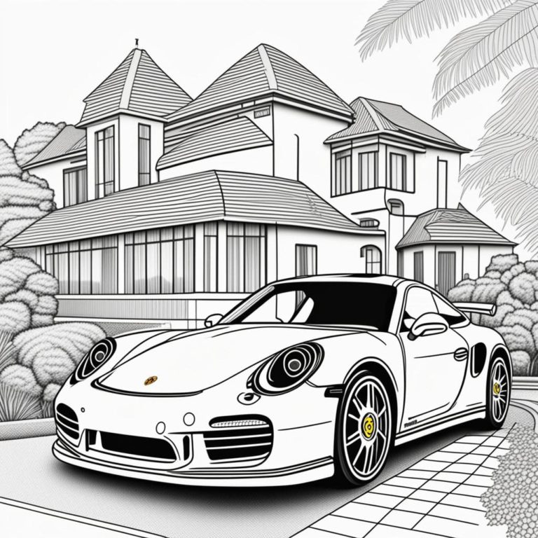 Disegni di Porsche da Colorare