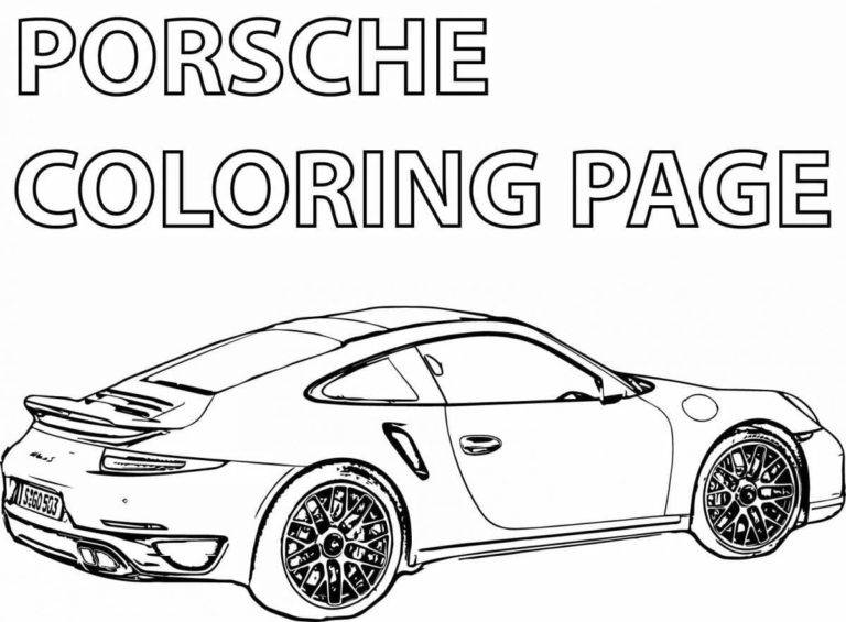 Disegni di Porsche da Colorare