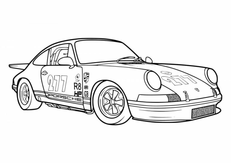 Disegni di Porsche da Colorare