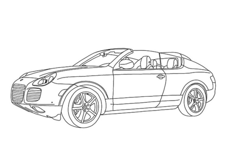 Disegni di Porsche da Colorare