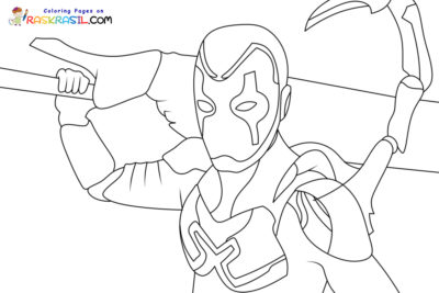 Blue Beetle Coloring Pages