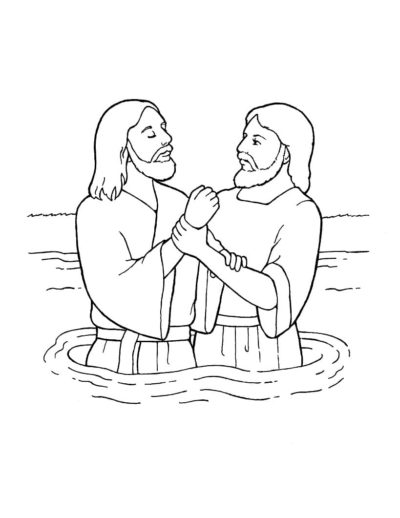 Baptism Coloring Pages
