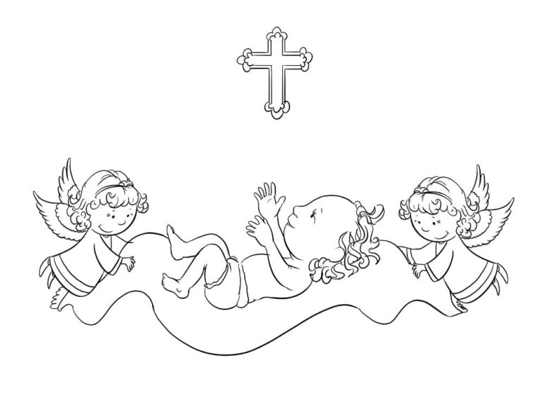 Kolorowanki Chrzest | Darmowe Malowanki do wydruku