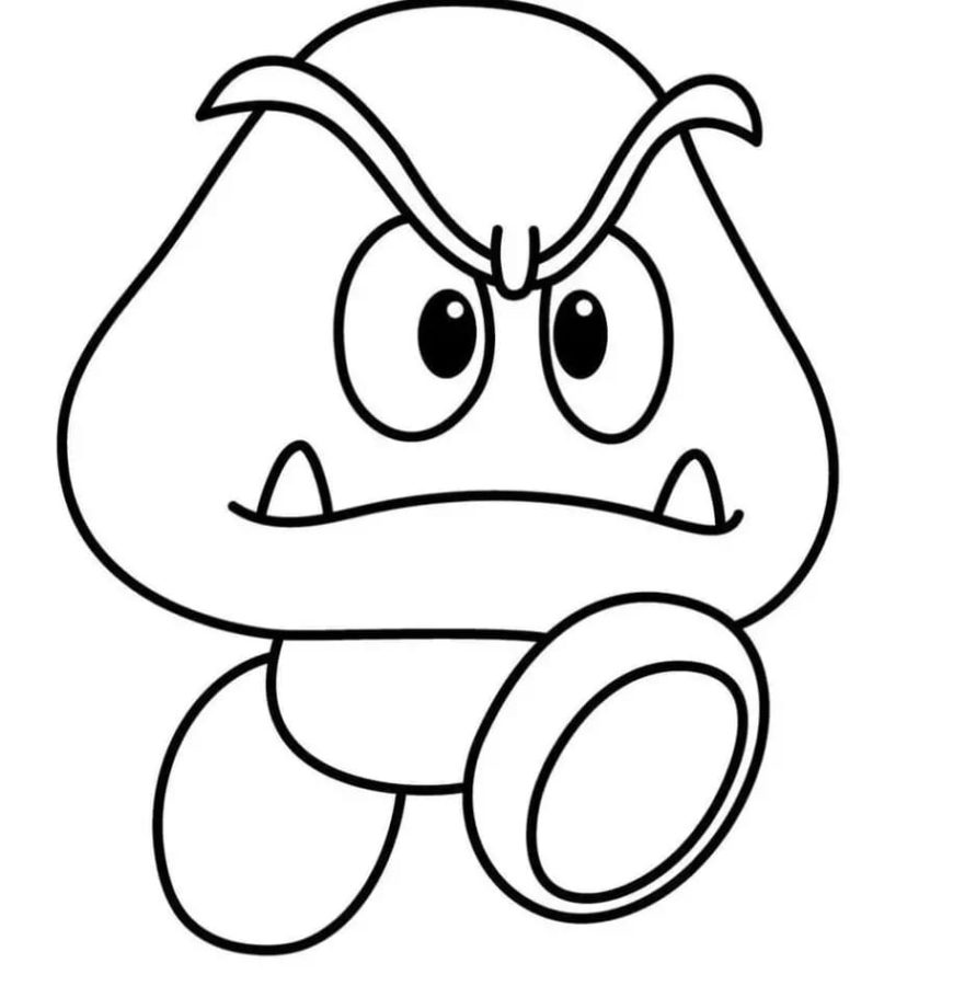 Goomba Coloring Pages