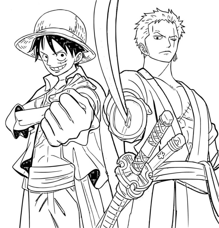 Luffy Coloring Pages