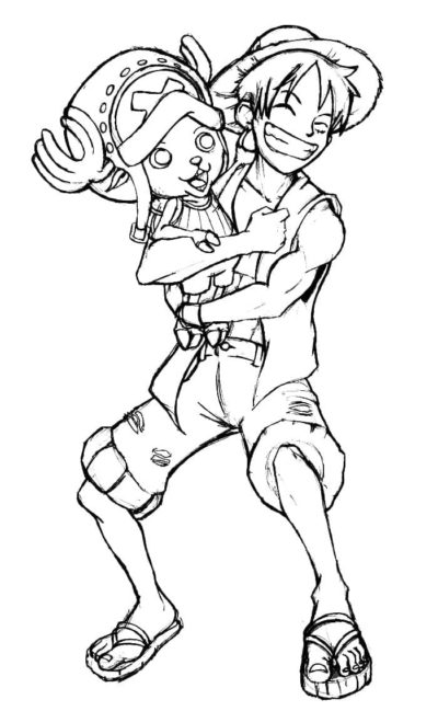 Luffy Coloring Pages