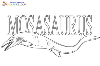 Mosasaurus Coloring Pages