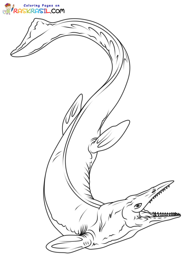 Mosasaurus Coloring Pages