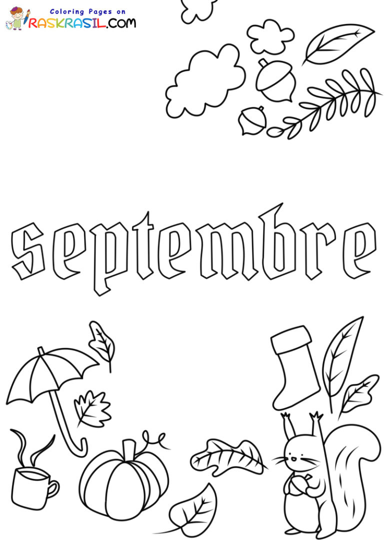 Coloriage Septembre à imprimer