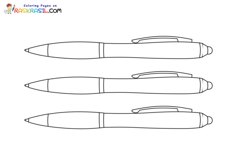 Pen Coloring Pages