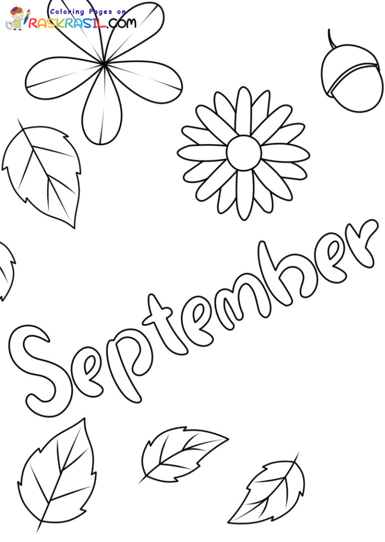 Kleurplaten September | Afbeeldingen om in te kleuren