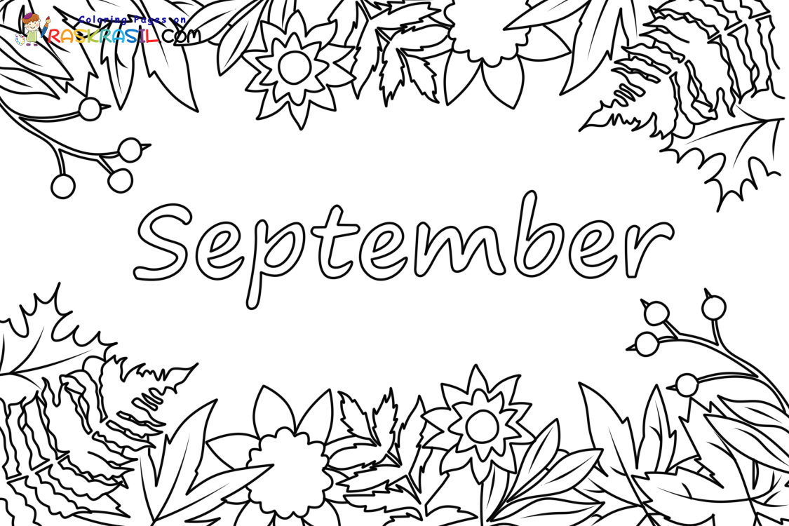Ausmalbilder September | Kostenlos Malvorlagen zum Ausdrucken