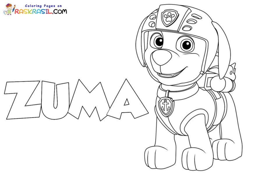 Paw Patrol Coloring Pages Zuma Paw Patrol Coloring Pages Zuma