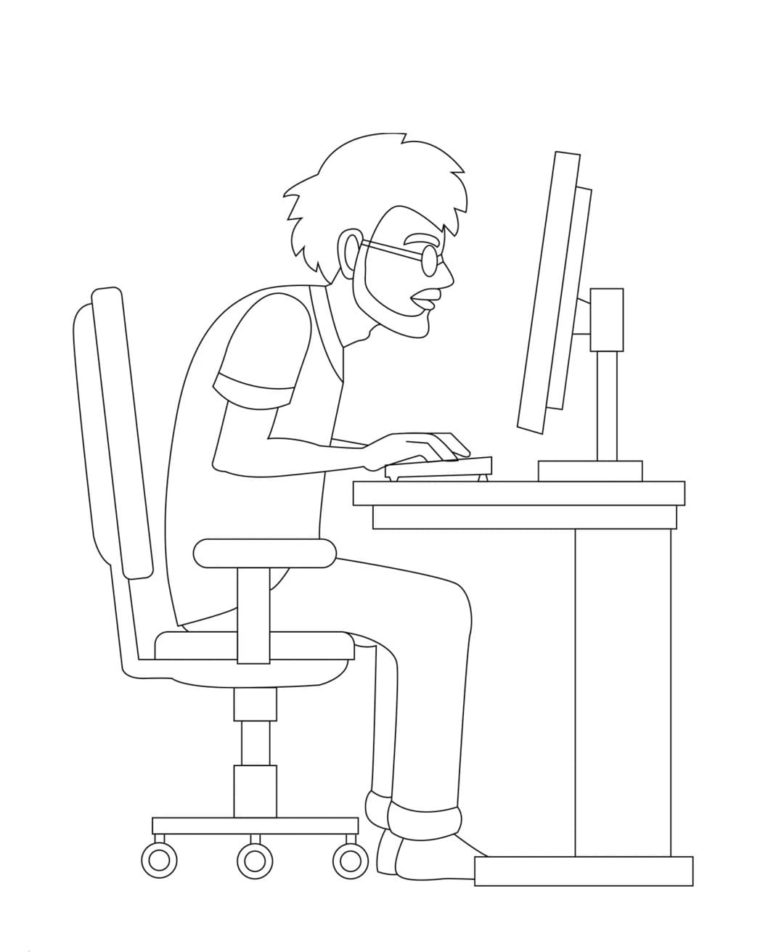 Ausmalbilder Computer | Kostenlos Malvorlagen zum Ausdrucken