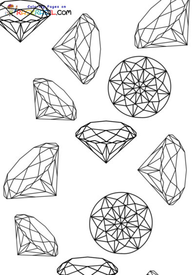 Dibujos de Diamante para Colorear