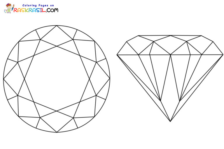 Diamond Coloring Pages