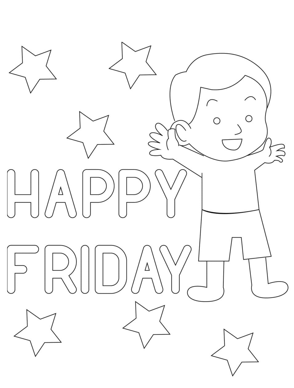 Friday Coloring Pages
