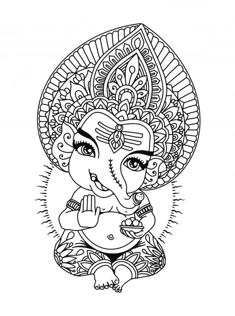 Ganesha Coloring Pages