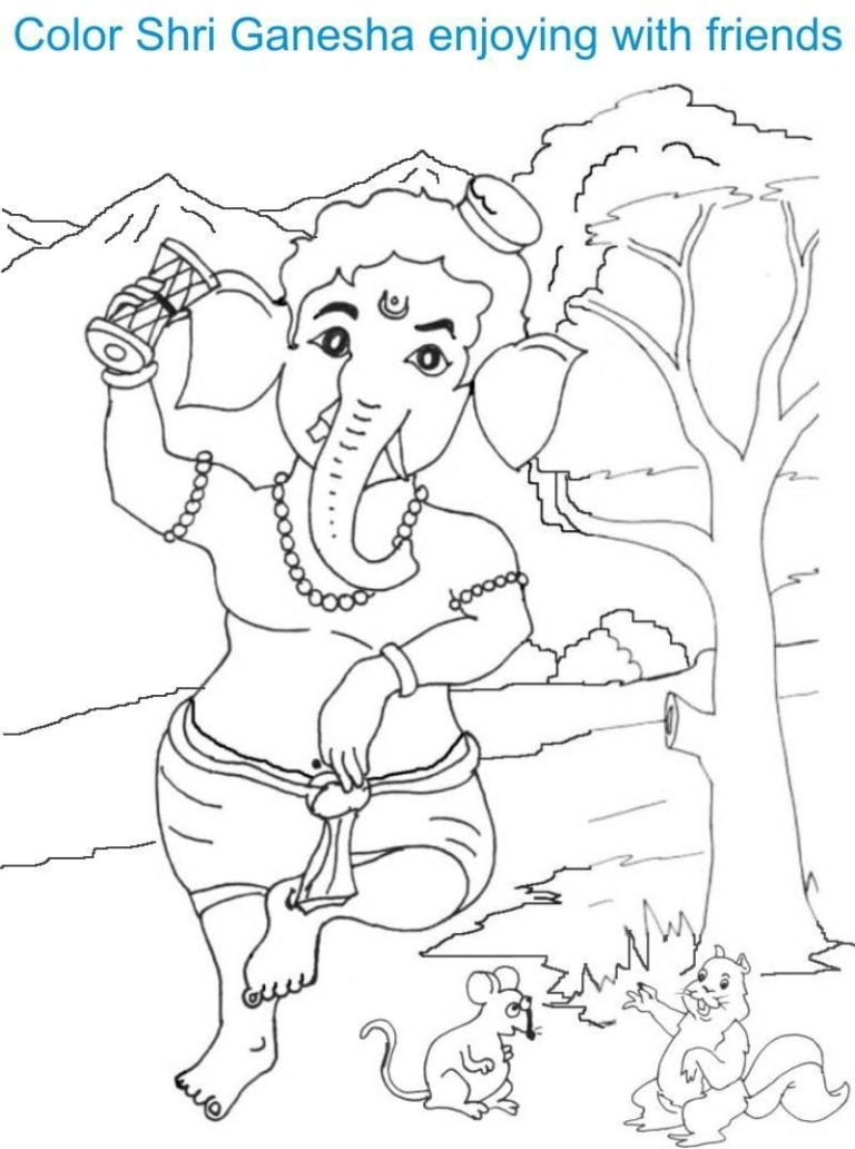 Ganesha Coloring Pages