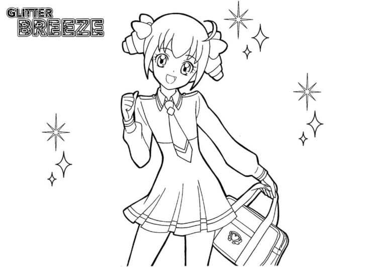 Glitter Force Coloring Pages