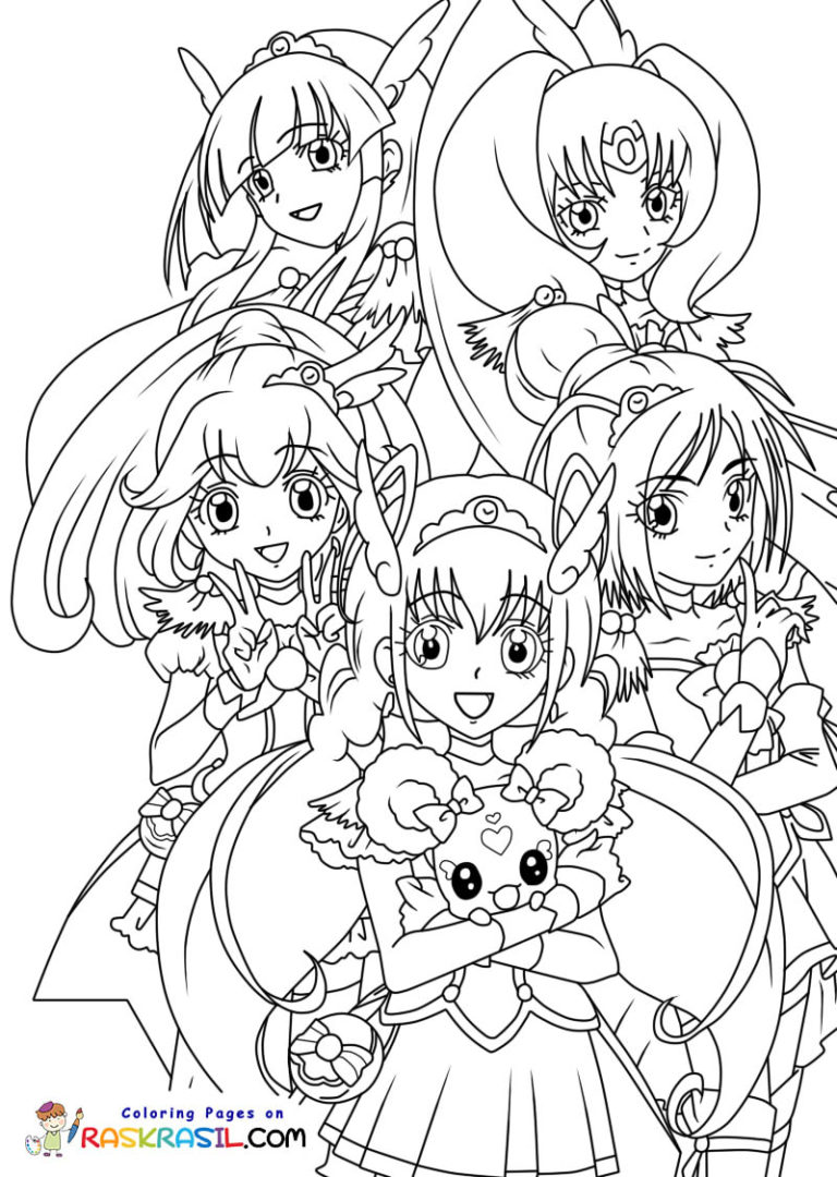Glitter Force Coloring Pages