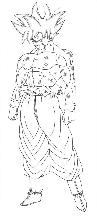 Goku Ultra Instinct Coloring Pages